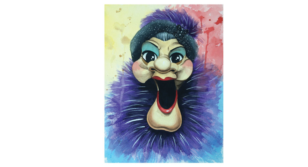 Painting of Madame the Puppet - Brandon D Hunt