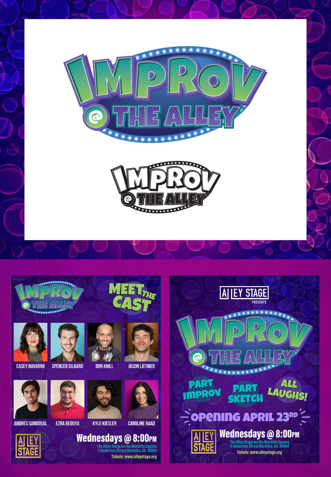 Improv At The Alley Logo Design - Brandon D Hunt